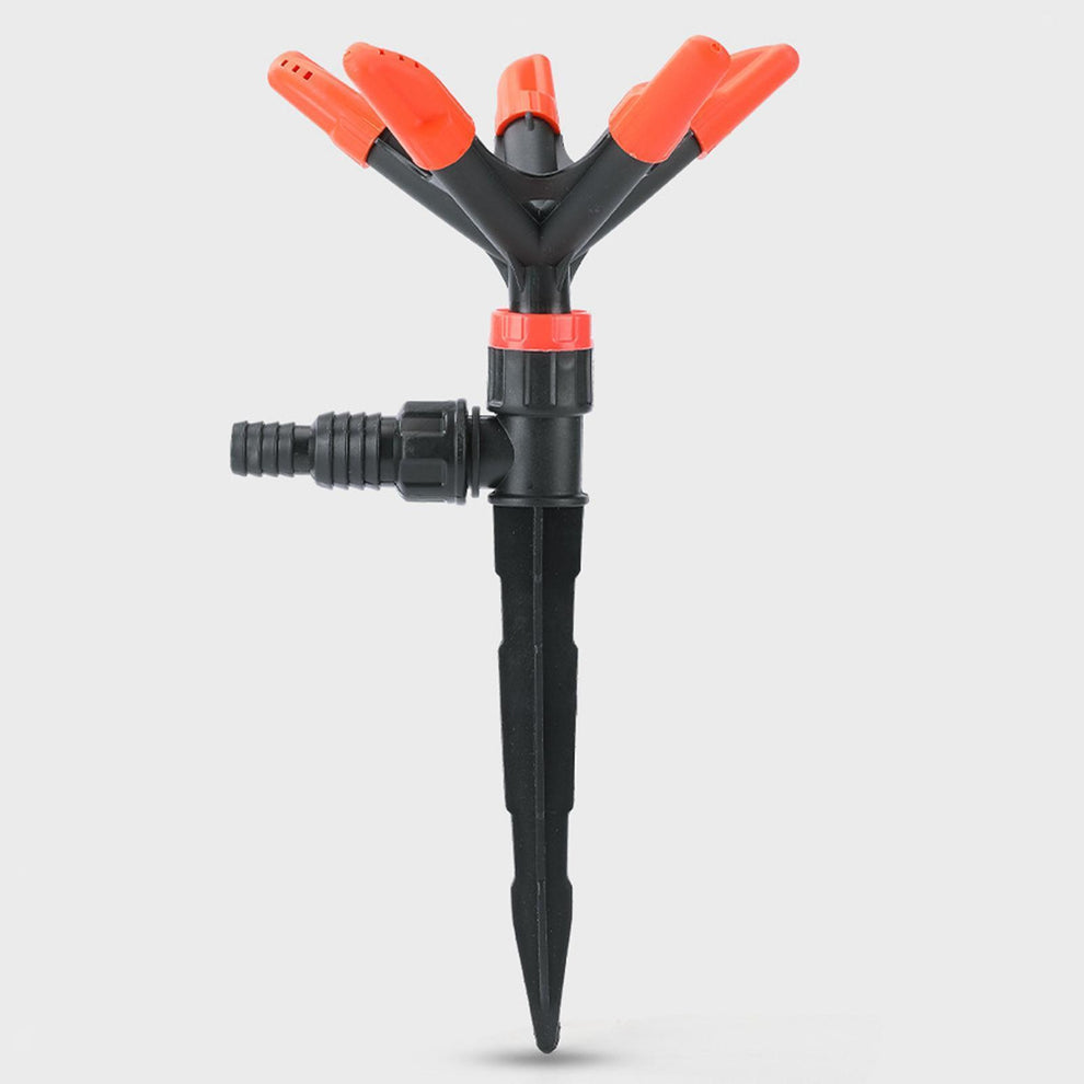 Lawn Sprinkler Five Arms Oscillating Sprinkler Watering Sprayer Large ...